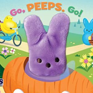 Go, Peeps, Go! Peeps Finger Puppet Board Book Easter Basket Gifts or Stuffer for Baby or Toddlers