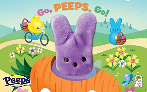 Go, Peeps, Go! Peeps Finger Puppet Board Book Easter Basket Gifts or Stuffer for Baby or Toddlers