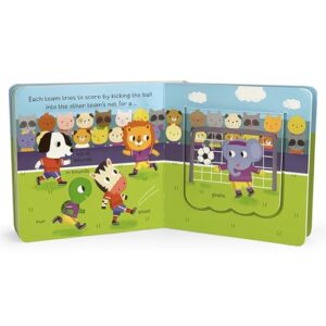 Let's Play Soccer! A Lift-a-Flap Board Book for Babies and Toddlers, Ages 1-4 (Children's Interactive Chunky Lift-A-Flap Board Book)