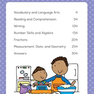 4th Grade BIG Workbook: All Subjects for Kids 9 - 10 includes 220+ Activities, Math, Reading Comprehension, Vocabulary and Language Arts, Writing, Math Skills, Algebra, Fractions, Geometry and More!