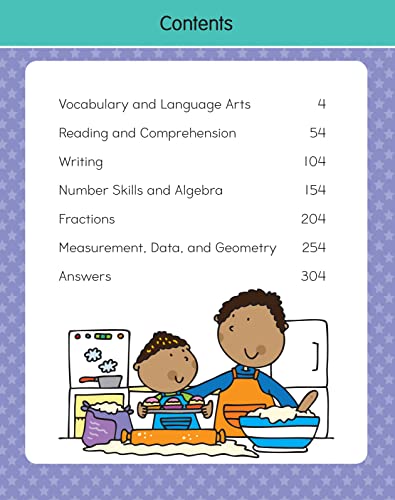 4th Grade BIG Workbook: All Subjects for Kids 9 - 10 includes 220+ Activities, Math, Reading Comprehension, Vocabulary and Language Arts, Writing, Math Skills, Algebra, Fractions, Geometry and More!