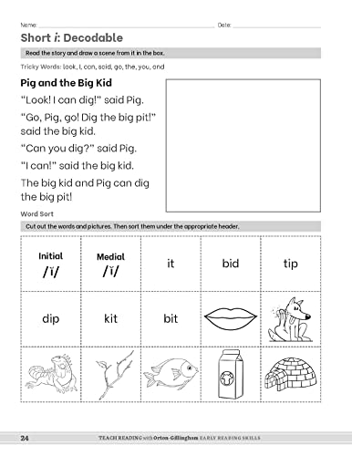 Teach Reading with Orton-Gillingham: Early Reading Skills: A Companion Guide with Dictation Activities, Decodable Passages, and Other Supplemental ... Struggling Readers and Students with Dyslexia