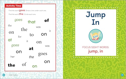 Learn to Read: Sight Words Storybook: 25 Simple Stories & Activities for Beginner Readers