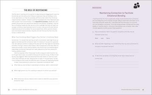 Couples Therapy Workbook for Healing: Emotionally Focused Therapy Techniques to Restore Your Relationship