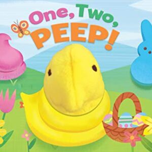 One, Two, PEEP! Peeps Finger Puppet Board Book Easter Basket Gifts or Stuffer Ages 0-3