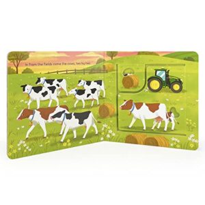 John Deere Kids Good Night Tractor on the Farm: Deluxe Lift-a-Flap & Pop-Up Surprise Board Book, Ages 2-6