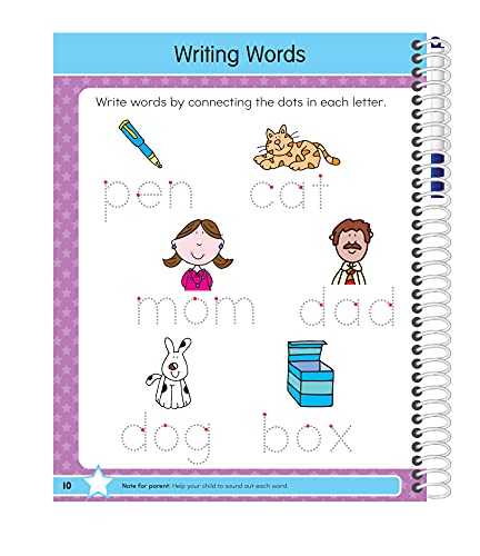 Wipe Clean Preschool Workbook for Kids Ages 3-5: Activities including Early Math, Letter and Number Tracing, First Phonics, Counting, Pen Control and More! Includes Dry Erase Marker