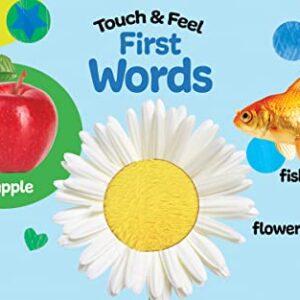 Touch & Feel First Words: Baby & Toddler Touch and Feel Sensory Board Book