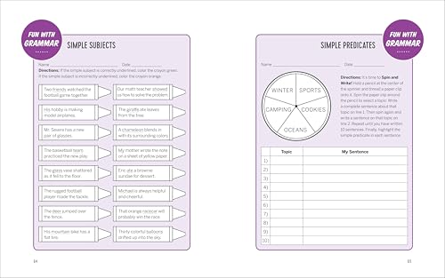 The English Grammar Workbook for Grades 3, 4, and 5: 140+ Simple Exercises to Improve Grammar, Punctuation and Word Usage (English Grammar Workbooks)