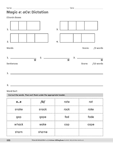 Teach Reading with Orton-Gillingham: Early Reading Skills: A Companion Guide with Dictation Activities, Decodable Passages, and Other Supplemental ... Struggling Readers and Students with Dyslexia