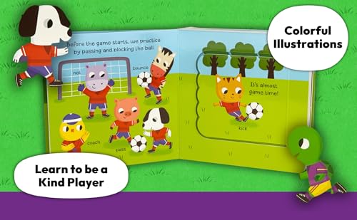 Let's Play Soccer! A Lift-a-Flap Board Book for Babies and Toddlers, Ages 1-4 (Children's Interactive Chunky Lift-A-Flap Board Book)