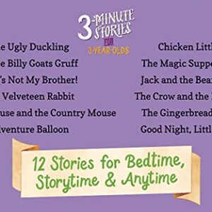 3-Minute Stories for 3-Year-Olds Read-Aloud Treasury, Ages 3-6