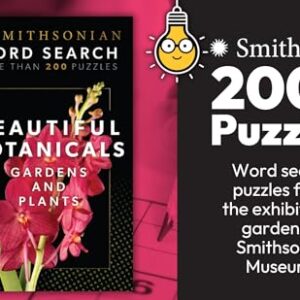 Smithsonian Word Search Gardens & Plants - Beautiful Botanicals Spiral-Bound Puzzle Multi-Level Word Search Book for Adults Including More Than 200 Puzzles (Brain Busters)