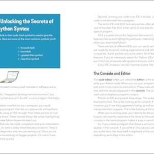 Python Programming for Beginners: A Kid's Guide to Coding Fundamentals