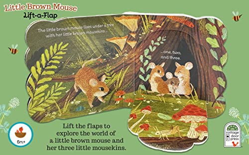 Little Brown Mouse - A Lift-a-Flap Board Book for Babies and Toddlers, Ages 1-4