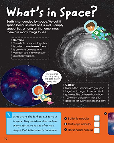 Explore Space, Stars, and Planets: Activity and Fact Book for Kids Ages 5-9: Activities Including Experiments, Diagrams, Mazes, Coloring, Dot-to-Dots, and More (Gold Stars Series)