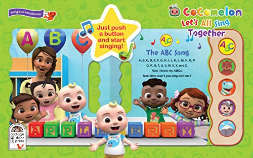 Cocomelon Let's All Sing Together 5-Button Song Book: Sing and Read Toy Book with JJ and Friends