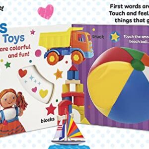 Touch & Feel First Words: Baby & Toddler Touch and Feel Sensory Board Book