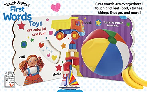 Touch & Feel First Words: Baby & Toddler Touch and Feel Sensory Board Book