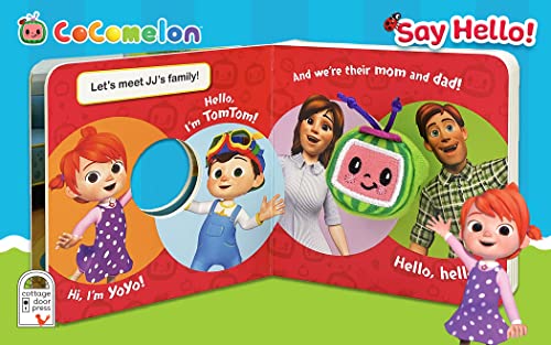 CoComelon Say Hello! Finger Puppet Board Book Ages 0-4