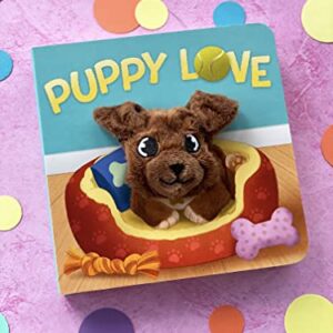 Puppy Love Finger Puppet Board Book for Little Dog Lovers, Ages 1-4 (Children's Interactive Finger Puppet Board Book)