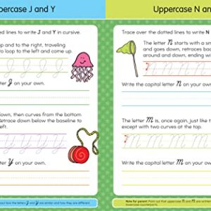 Cursive Handwriting Workbook for Kids Ages 8-12: 75+ Activities Including Lowercase and Capital Letter Cursive Writing, Letter Connections, and Penmanship (Gold Stars Series)