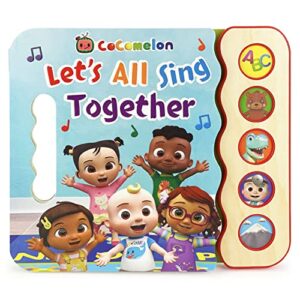 cocomelon let's all sing together 5-button song book: sing and read toy book with jj and friends