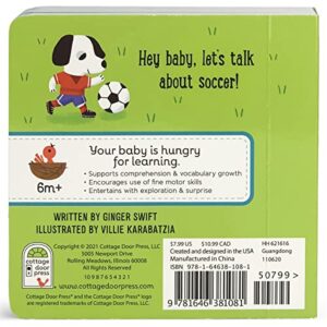 Let's Play Soccer! A Lift-a-Flap Board Book for Babies and Toddlers, Ages 1-4 (Children's Interactive Chunky Lift-A-Flap Board Book)