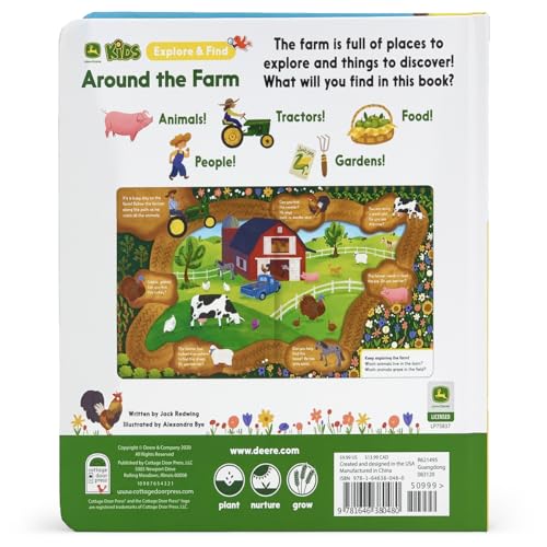 John Deere Around the Farm Explore & Find - A Hidden Look for the Pictures Beginner Board Book for Preschoolers and Toddlers Filled with Tractors, ... and More! (John Deere Explore & Find)