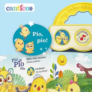 Canticos Little Chickies / Los Pollitos - Bilingual / Bilingüe 3-Button Sound Board Book for Babies and Toddlers (English and Spanish Edition)