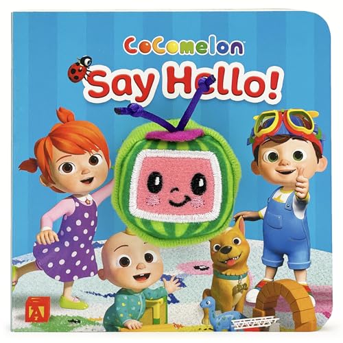 CoComelon Say Hello! Finger Puppet Board Book Ages 0-4