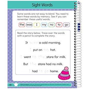 Wipe Clean Kindergarten Workbook for Kids Ages 5-6: All Subjects Including Writing, Math, Sight Words, Phonics, Reading, Addition and Subtraction, and More! Includes Dry Erase Marker