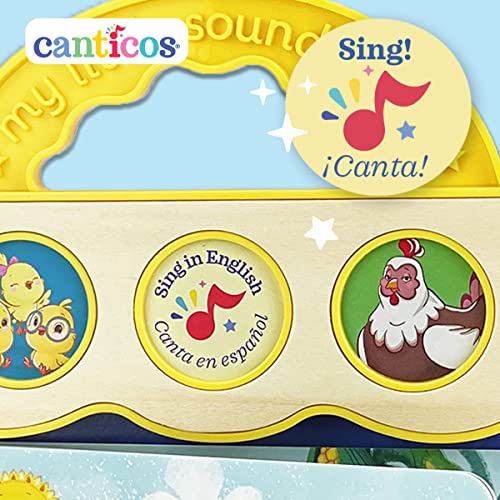 Canticos Little Chickies / Los Pollitos - Bilingual / Bilingüe 3-Button Sound Board Book for Babies and Toddlers (English and Spanish Edition)