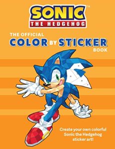 sonic the hedgehog: the official color by sticker book (sonic activity book)