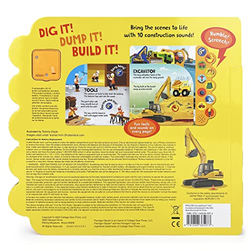 Dig It! Dump It! Build It! 10-Button Sound Book for Little Construction Lovers, Ages 2-7