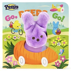 go, peeps, go! peeps finger puppet board book easter basket gifts or stuffer for baby or toddlers