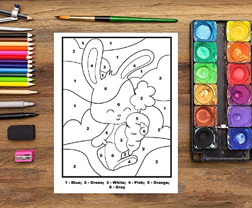 Color by Number for Kids: Activity Book