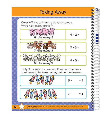 Wipe Clean Kindergarten Workbook for Kids Ages 5-6: All Subjects Including Writing, Math, Sight Words, Phonics, Reading, Addition and Subtraction, and More! Includes Dry Erase Marker