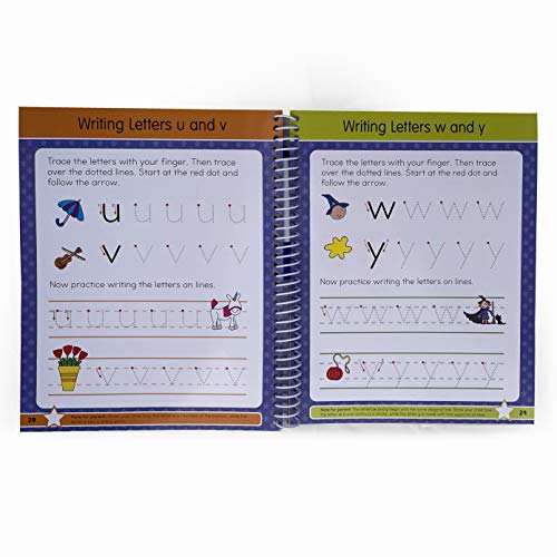 Wipe Clean Letter Tracing Workbook for Preschool Kids Ages 3-5: Practice Pen Control, the Alphabet, Handwriting, Wipe Off Pen Included (Gold Star Series)