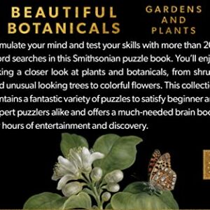 Smithsonian Word Search Gardens & Plants - Beautiful Botanicals Spiral-Bound Puzzle Multi-Level Word Search Book for Adults Including More Than 200 Puzzles (Brain Busters)