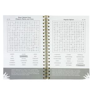 Smithsonian Word Search Gardens & Plants - Beautiful Botanicals Spiral-Bound Puzzle Multi-Level Word Search Book for Adults Including More Than 200 Puzzles (Brain Busters)