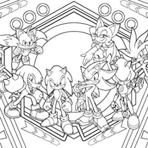 Sonic the Hedgehog: The Official Adult Coloring Book