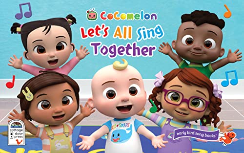 Cocomelon Let's All Sing Together 5-Button Song Book: Sing and Read Toy Book with JJ and Friends