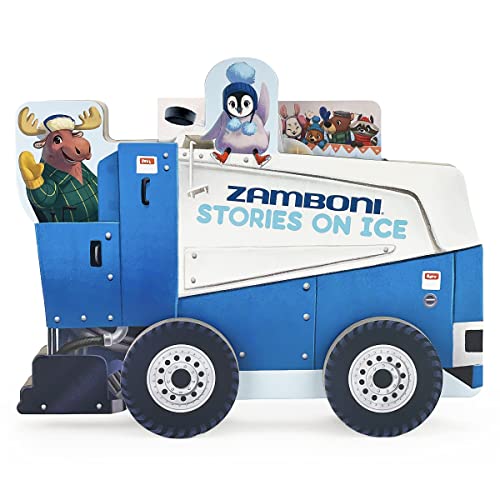 Zamboni Stories on Ice- Wheeled Board Book Set, 3-Book Gift Set With Rolling Truck Slipcase for Toddlers Ages 1-5 (Roll & Play Stories)