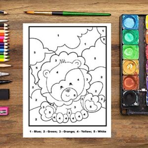 Color by Number for Kids: Activity Book