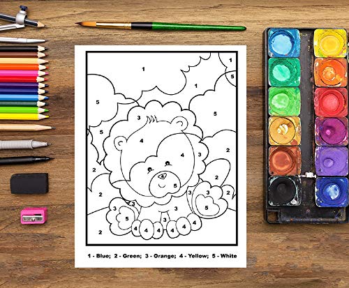 Color by Number for Kids: Activity Book