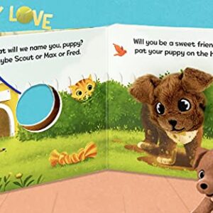 Puppy Love Finger Puppet Board Book for Little Dog Lovers, Ages 1-4 (Children's Interactive Finger Puppet Board Book)