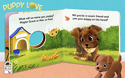 Puppy Love Finger Puppet Board Book for Little Dog Lovers, Ages 1-4 (Children's Interactive Finger Puppet Board Book)