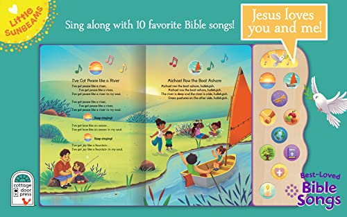 Best Loved Bible Songs - Childrens Board Book with Sing-Along Tunes to Favorite Religious Melodies - Read and Sing with Songs of Praise and Joy (Little Sunbeams: Early Bird Song Books)