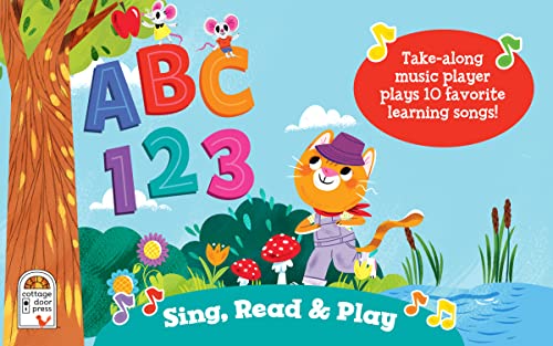 ABC 123 Sing, Read & Play - Children's Deluxe Music Player Toy and Board Book Set, Ages 1-5